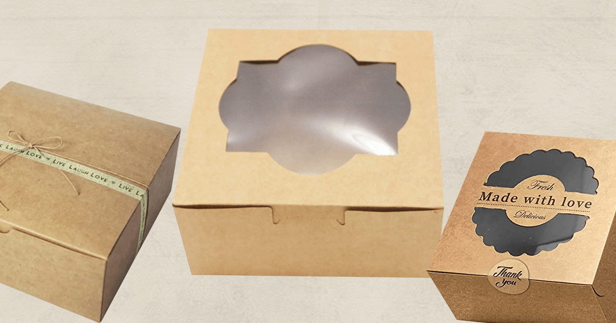 Custom Kraft Paper Bakery Boxes | JoJoPackaging